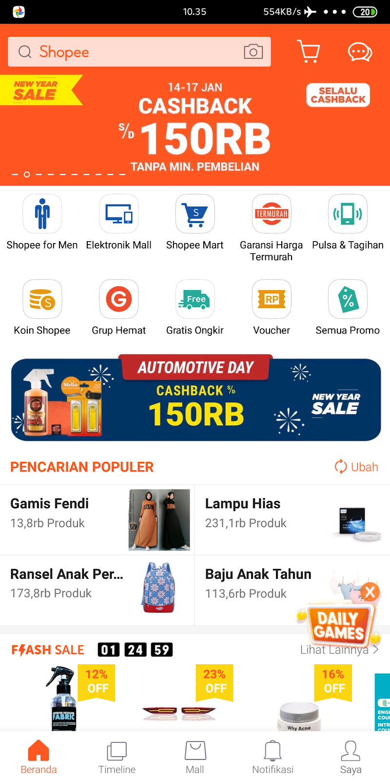 Contoh Flowchart Membeli di Shopee | M.Rifki Arrosid