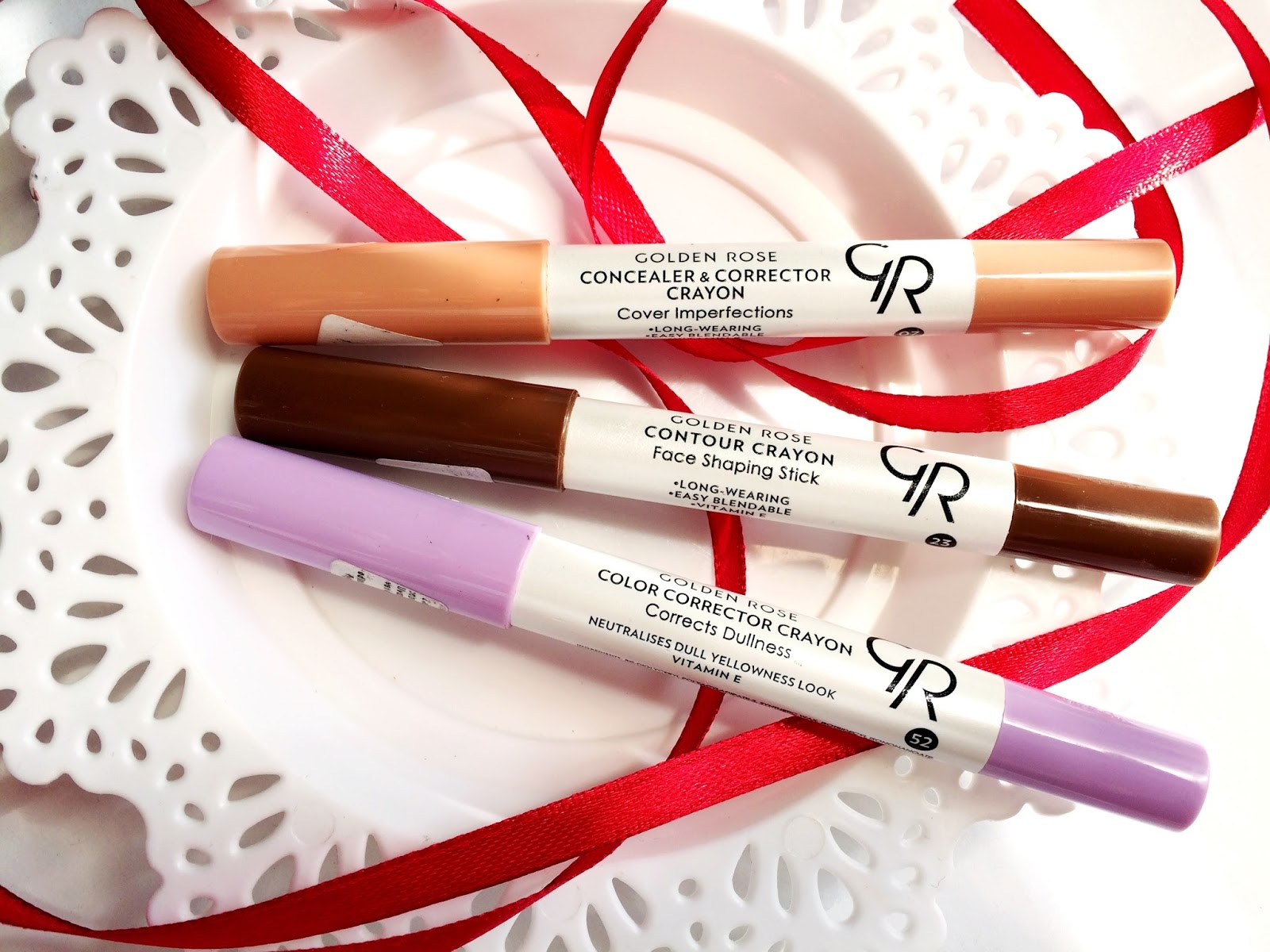 SSForeverMakeup1: Golden Rose Contour&Corrector Crayons