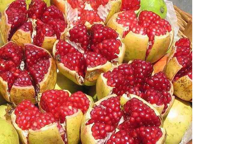 Nutrición y salud con fruta granada