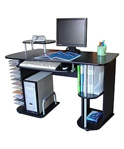 Simple Tips Black Computer Desk With Hutch. - Black desk | Black office ...