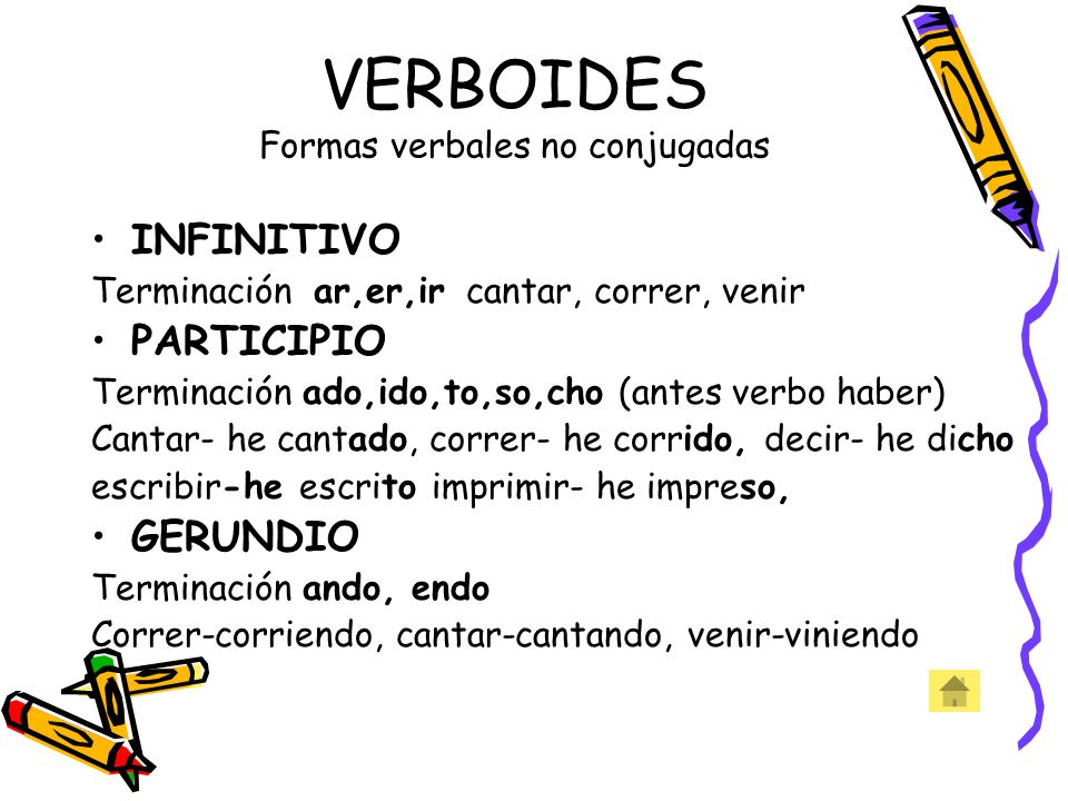 El Blog de 7º- La Profe Ana: Los Verboides