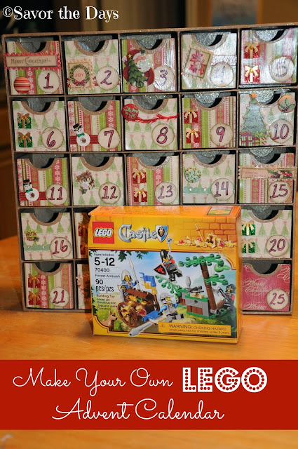 Savor The Days: Make Your Own LEGO Advent Calendar {LEGO Challenge}