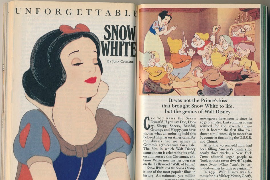 Filmic Light - Snow White Archive: 1987 Reader's Digest on Snow White ...