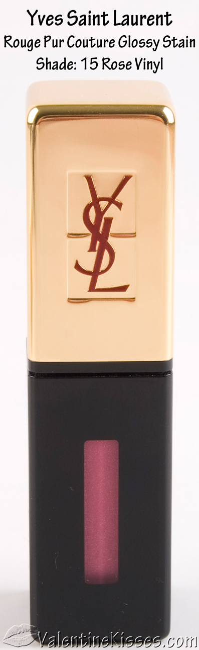 Valentine Kisses: YSL Glossy Stain in #15 Rose Vinyl - swatches, pics ...