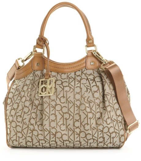 Calvin klein hudson signature satchel store
