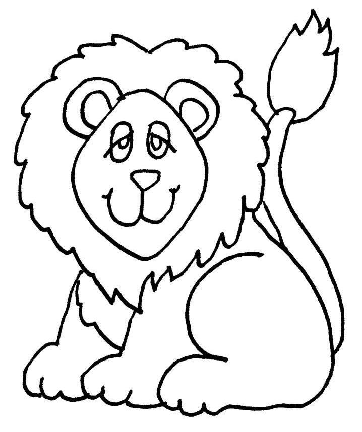 RECURSOS y ACTIVIDADES para Educación Infantil: Dibujos para colorear: LEON