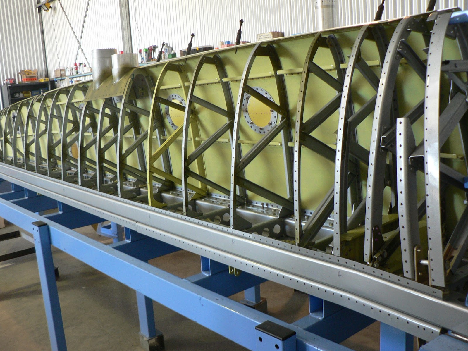 Pays Spitfire Mk9 MH603: MH603 Spitfire Restoration so far.