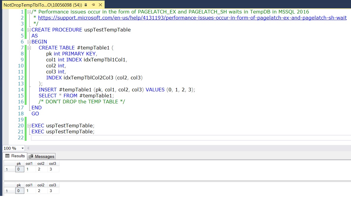 HK SQL Server Doctor: Reduce PAGELATCH Waits in TempDB on MSSQL 2016