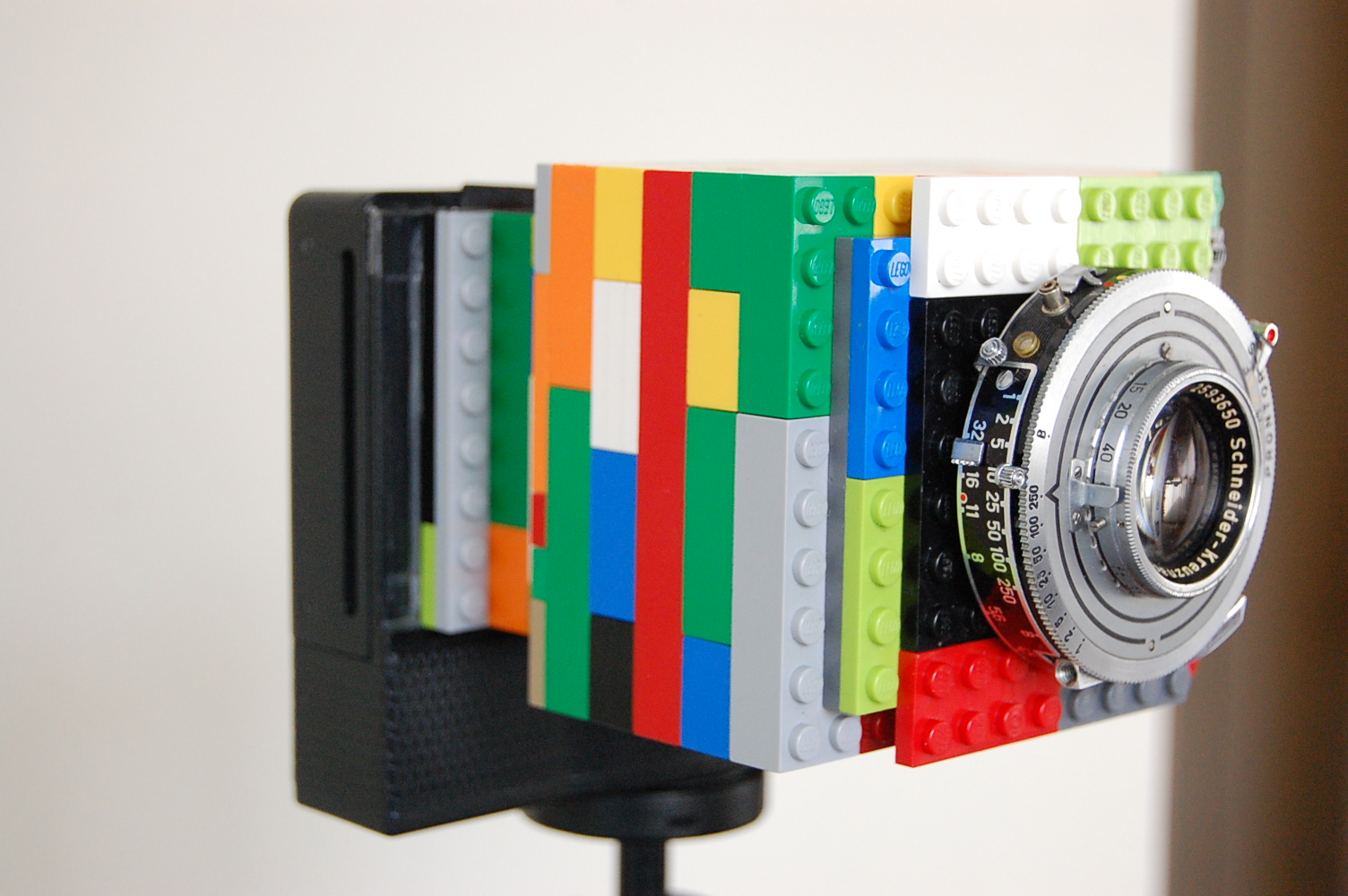 CameraMods: Lego Instax Mini camera with a Diana F+ instant film back
