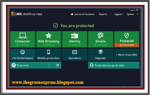 Free Download AVG Antivirus for all Round protection ~ The Green Express