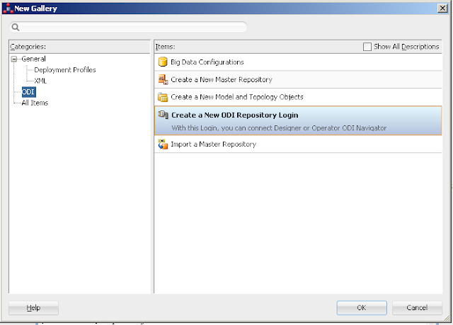 Creation of Master and Work Repository in ODI 12C & ODI 11g