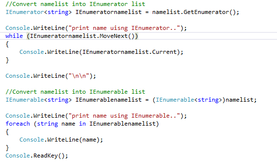 IEnumerator Vs IEnumerable - Dot Net Techpoint
