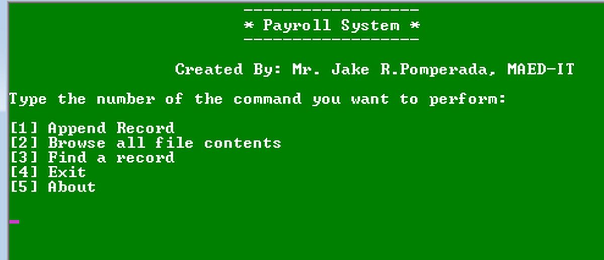 Free Programming Source Codes And Computer Programming Tutorials Payroll Database System In C 6376