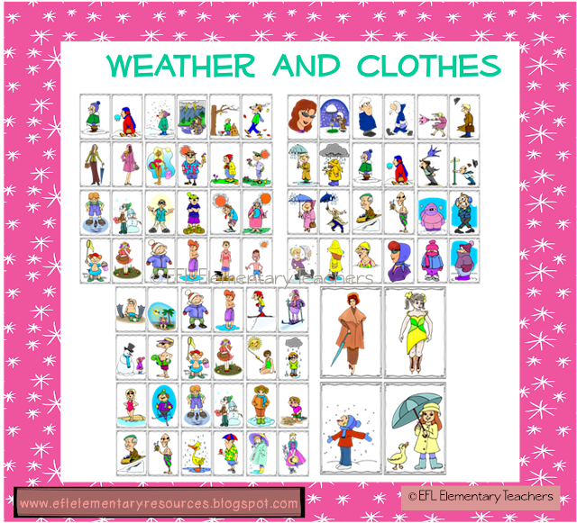 EFL Elementary Teachers: Weather and Clothes Themes for the ESL Learner