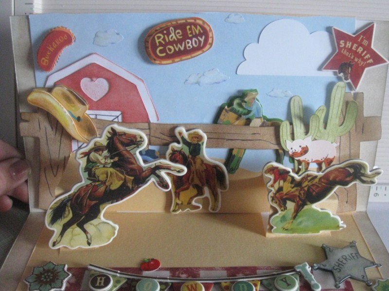 LovetoCreateCards: Cowboy Pop up card