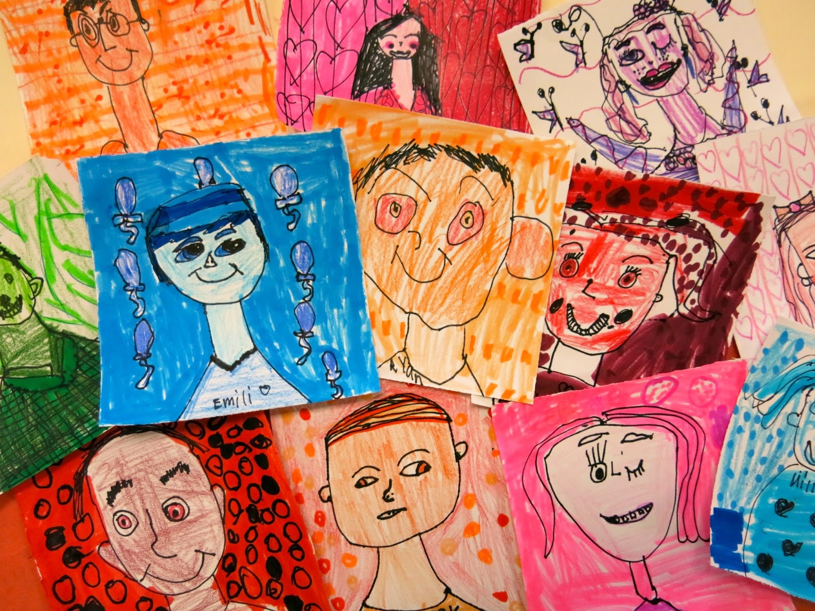 Cassie Stephens: In the Art Room: Mini-Monochromatic Self-Portraits