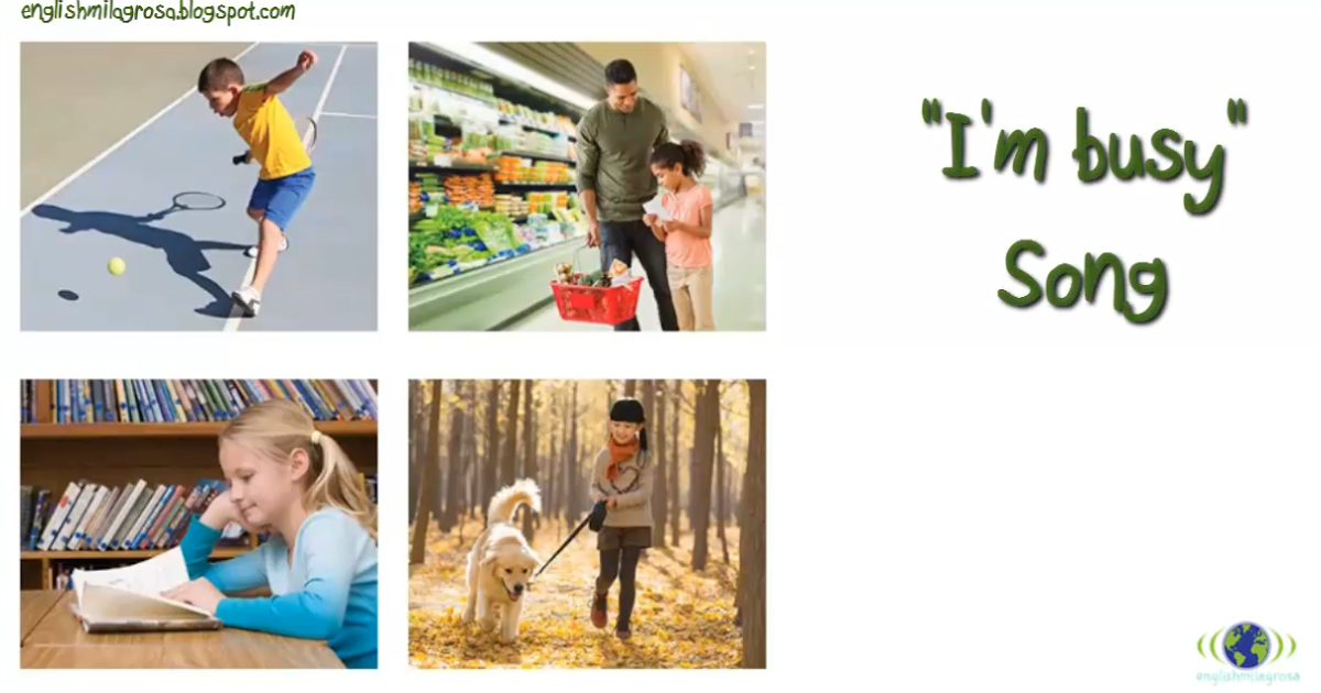 2nd Heroes - Unit 5: I'M BUSY SONG | ENGLISH LANGUAGE RESOURCES FOR ...