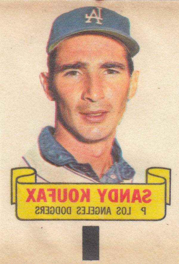 Dodgers Blue Heaven: A Visual Checklist of Sandy Koufax Baseball Cards ...