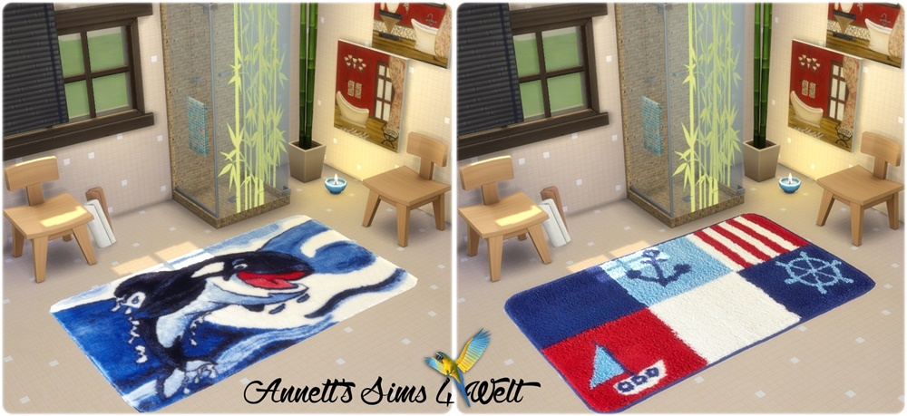 Annett's Sims 4 Welt: Bathroom Rugs