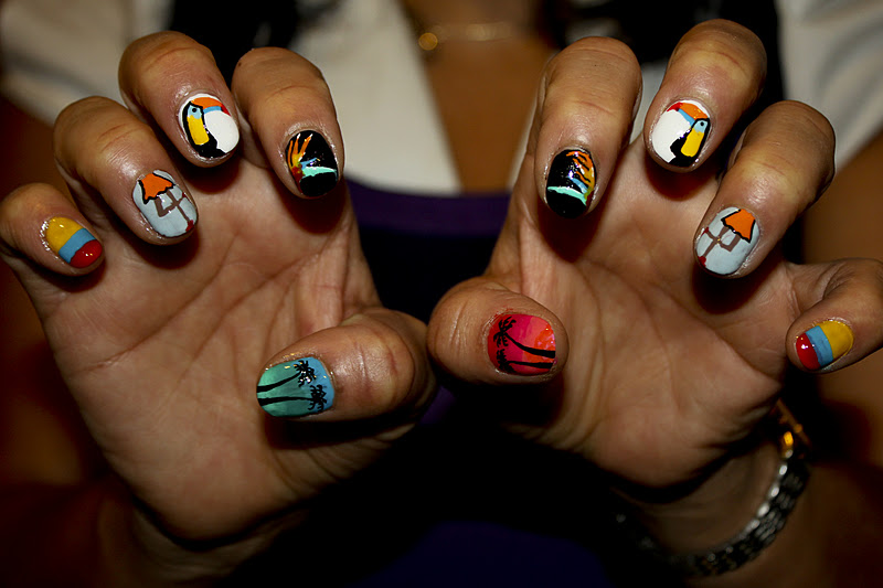 COLOMBIA THEME FOR MY COLOMBIAN AUNTY, XIHOMARA - Nail Art - Nail Polish