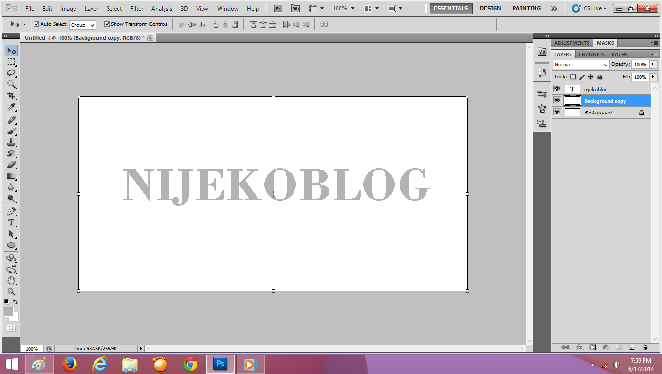 cara membuat teks dengan efek besi chrome pada Photoshop - NIJEKOblog cara membuat teks dengan efek besi chrome pada Photoshop - NIJEKOblog