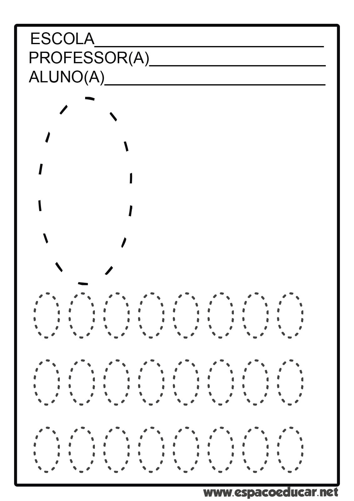 ATIVIDADES COM NUMERAIS TRACEJADOS DE 0 A 9 PARA COORDENAÇÃO MOTORA ...