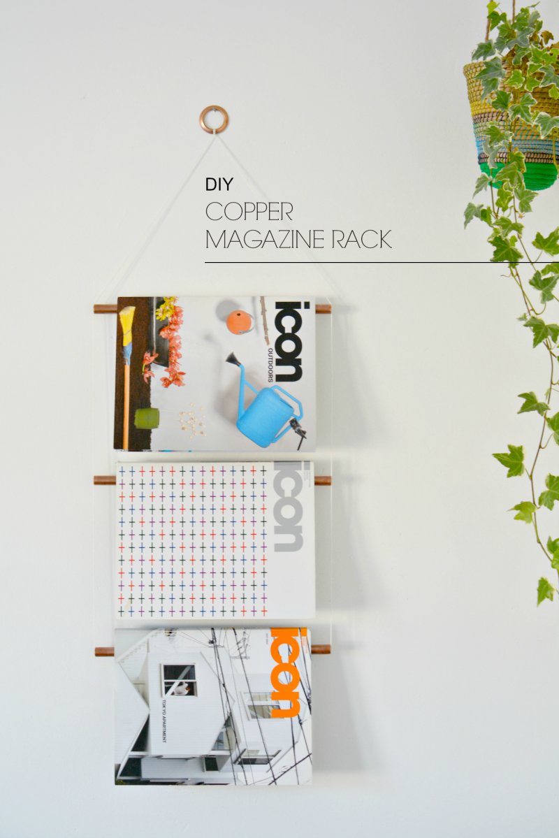 diy | copper magazine rack — Caroline Burke | Burkatron