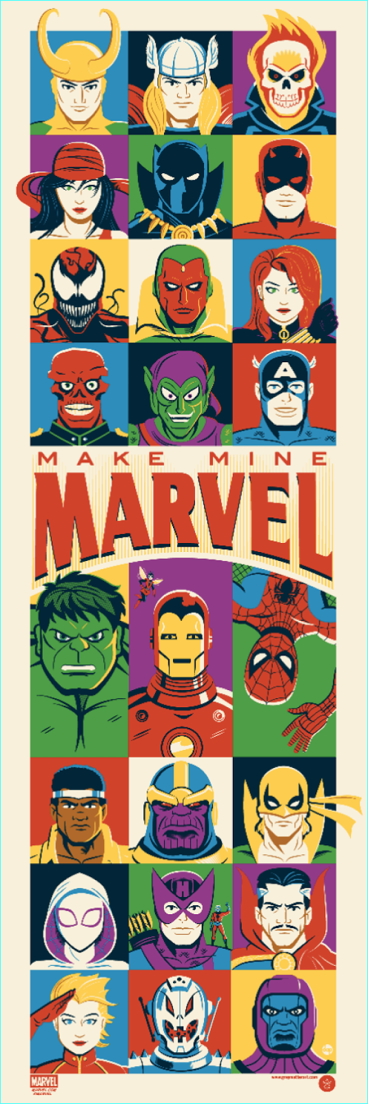 INSIDE THE ROCK POSTER FRAME BLOG: Dave Perillo Make Mine Marvel Poster ...