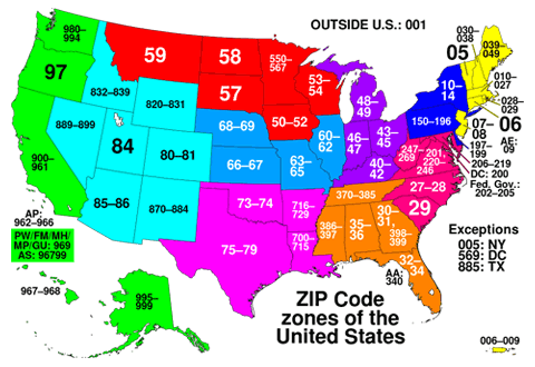 ما هو city zip code الذي تطلبه بعض المواقع وكيف اعرفه