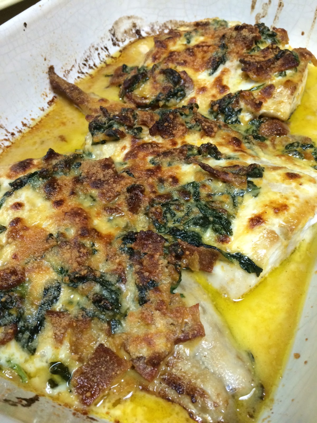 2 Hungry Travelers: Three Cheese Mahi Mahi Rockefeller - Really?