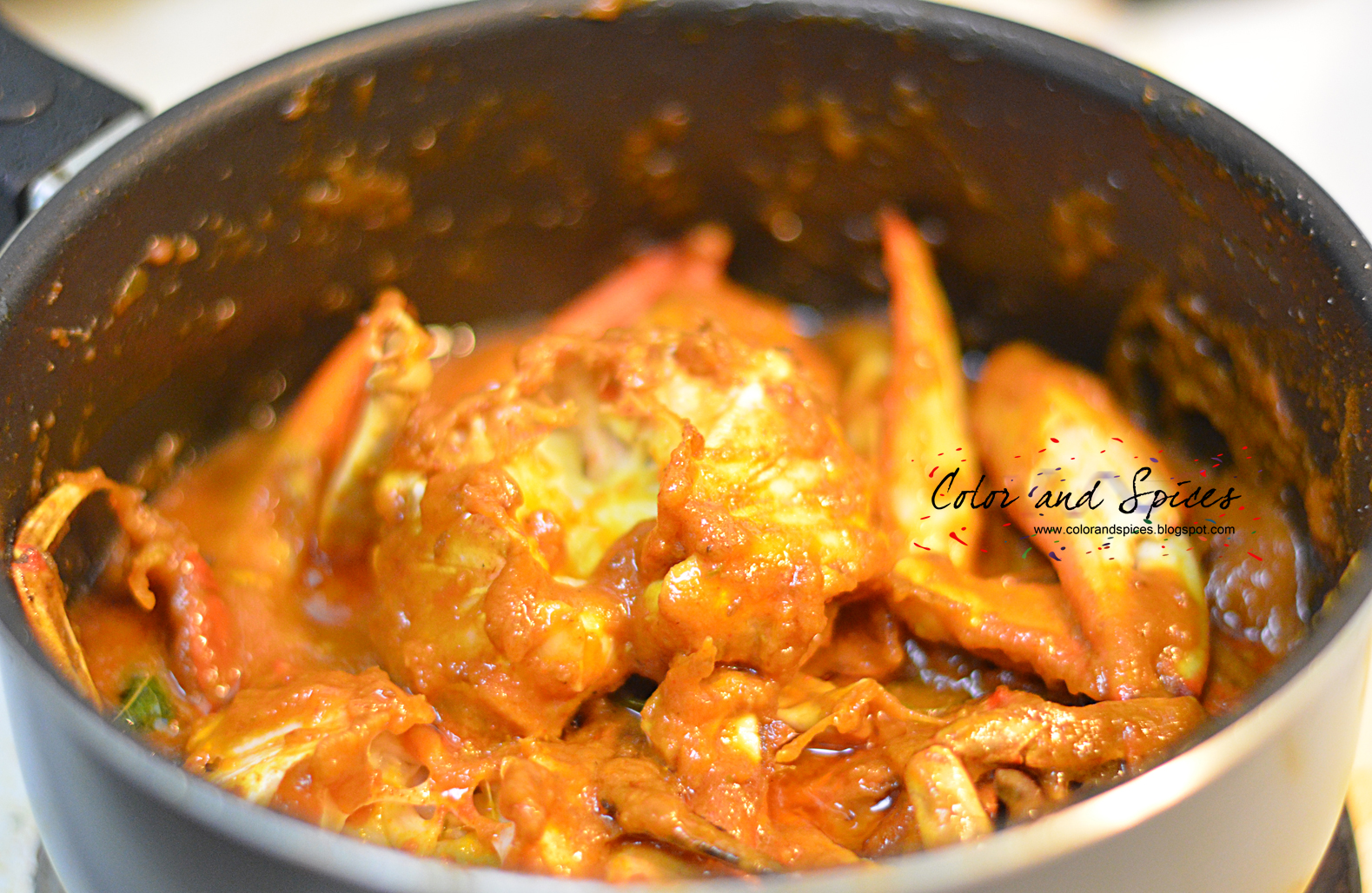 Color and Spices: Kerala Crab Curry