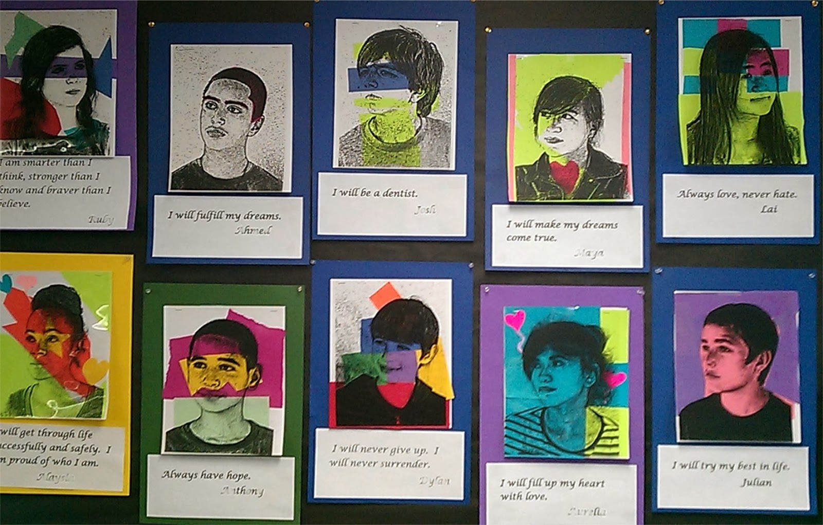 The David Lubin Art Studio: 6th Grade Promotion Portraits