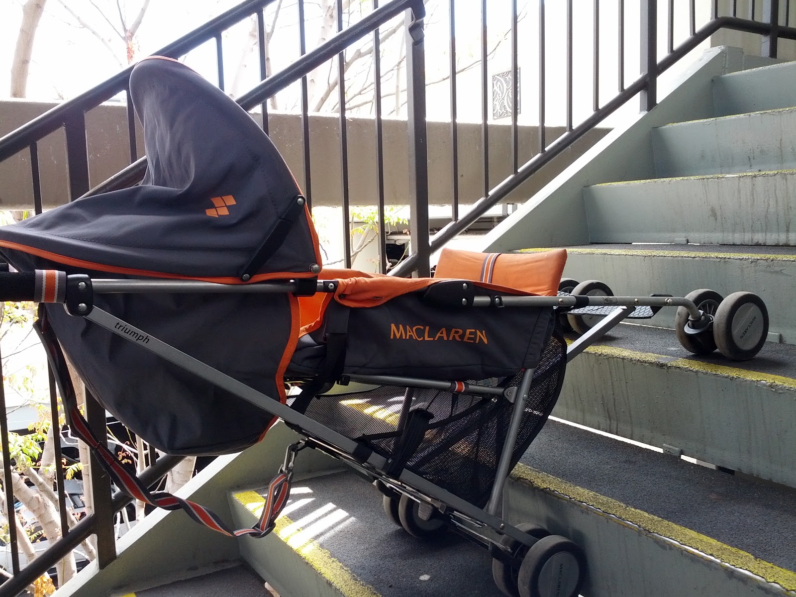 What!? I had kids?: Stroller on Steps?