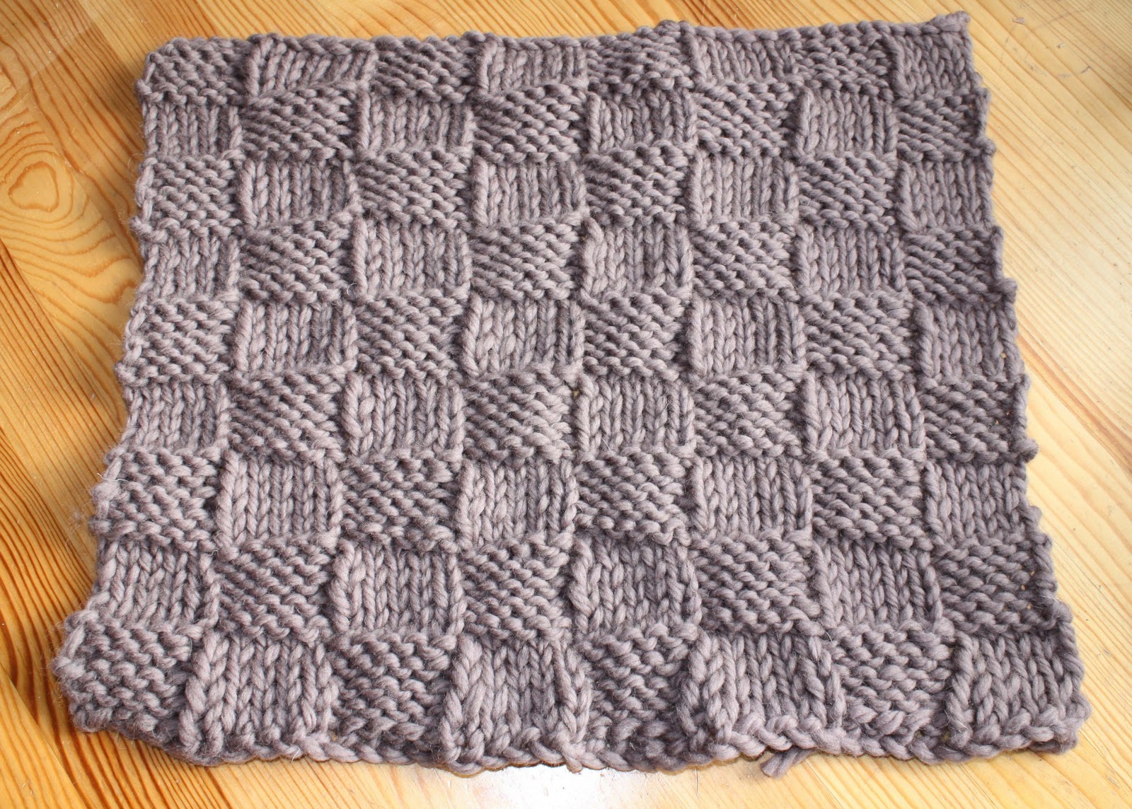 Knit, Stitch, Bake: The First Square or My Big Wool Obsession