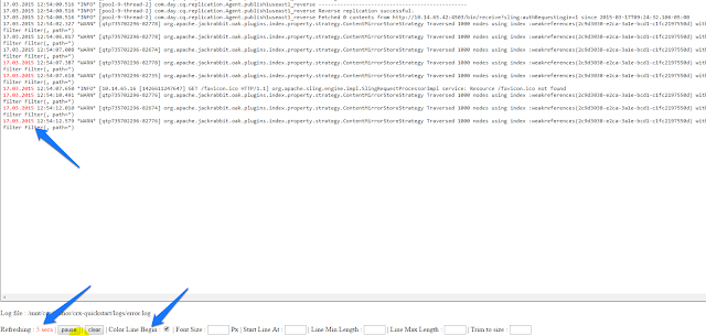 Experiencing Adobe Experience Manager (AEM, CQ): AEM 6 SP2 - View (Tail) CQ Log Files