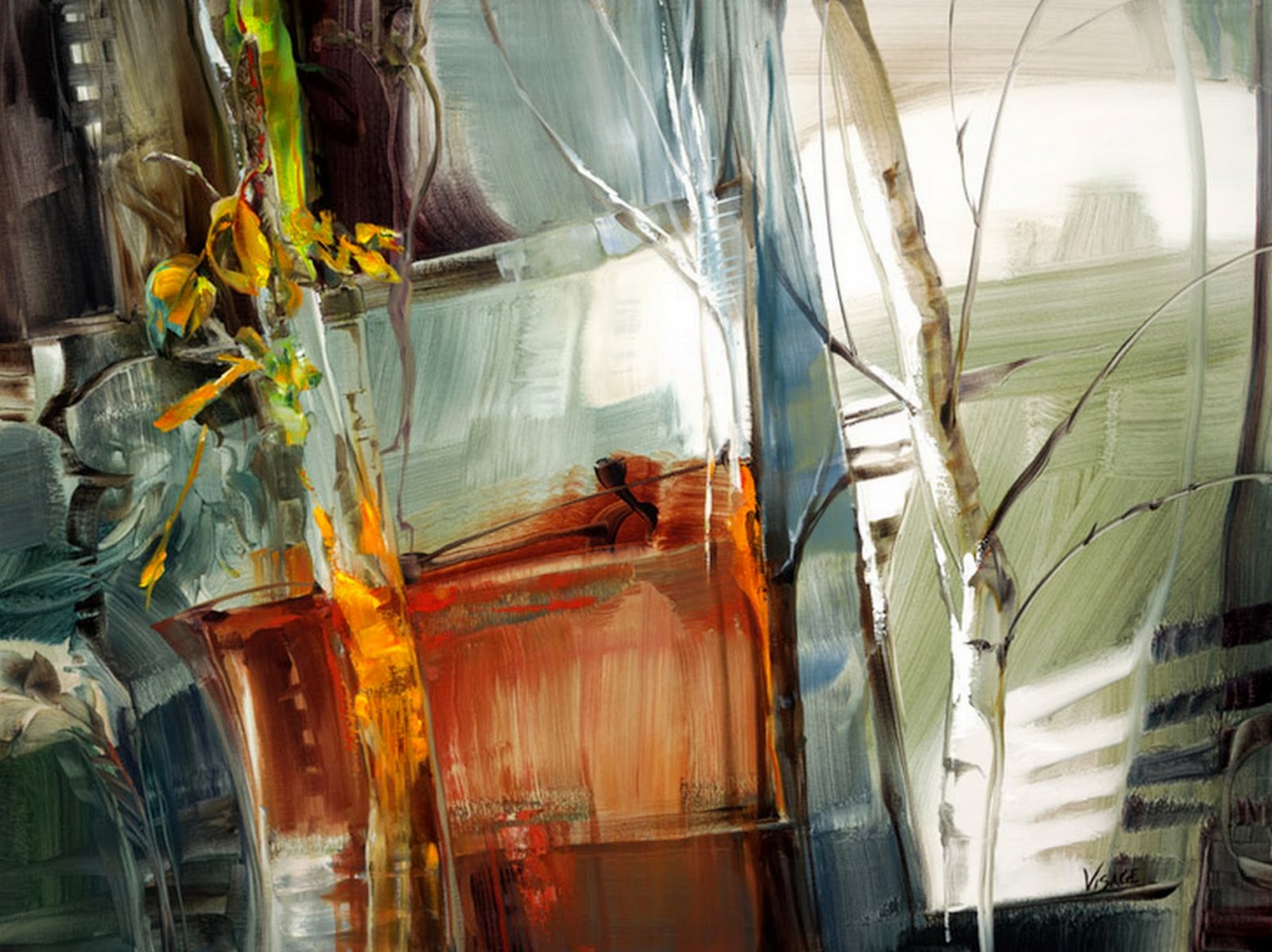 Arte y Actividad Cultural: Cuadros Abstractos al Óleo