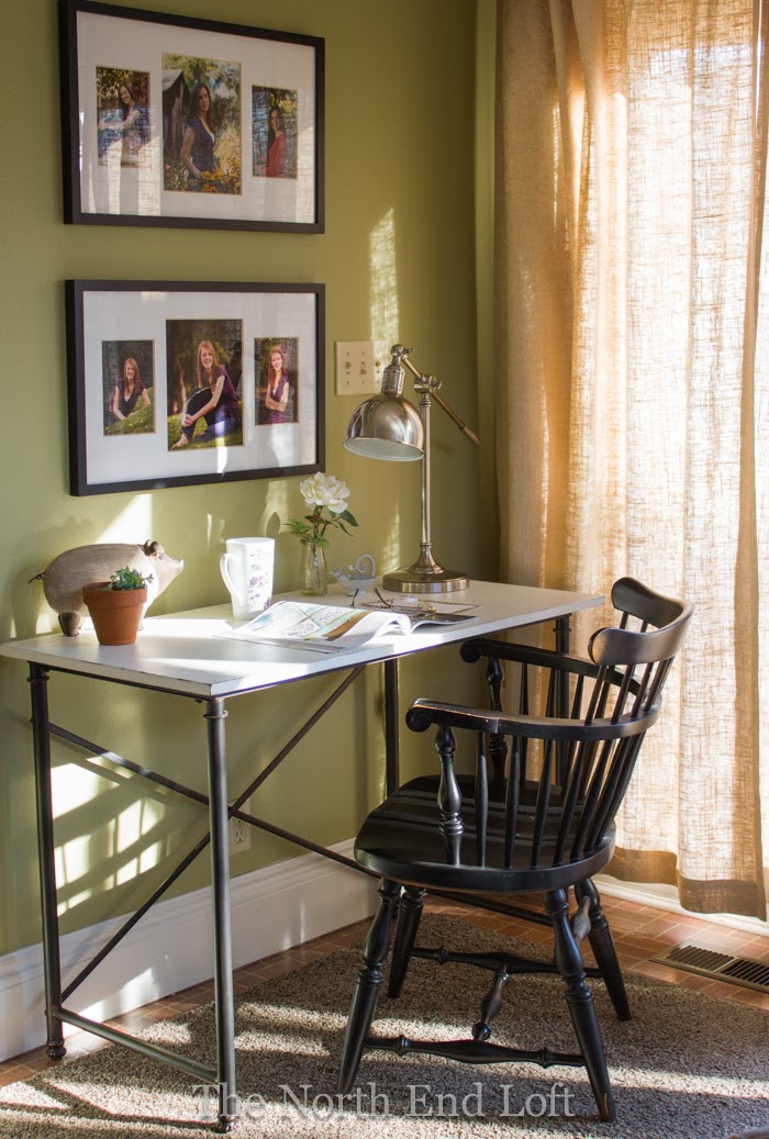 The North End Loft: Family Room Writing Table