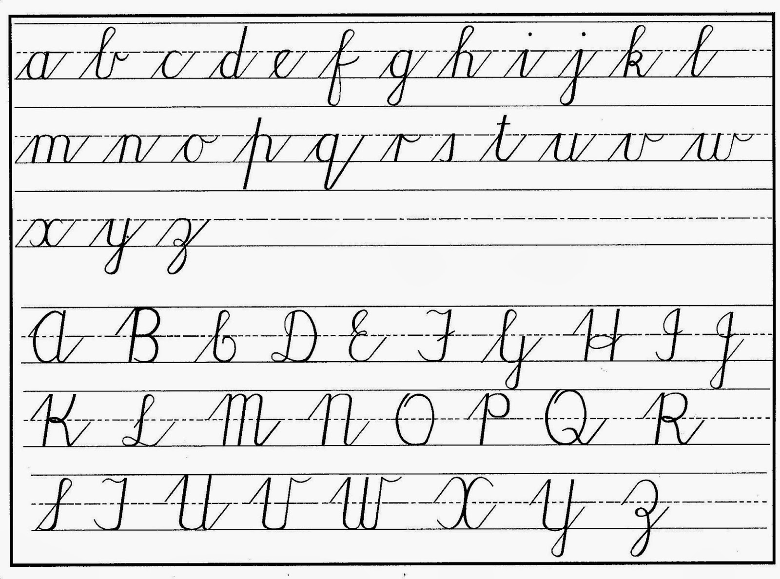 3. To have better cursive penmanship.