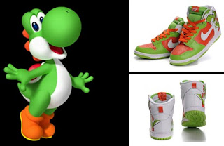 Superman Nike Dunks Shoes: Lovely Yoshi Nike Dunk SB High Top Custom ...