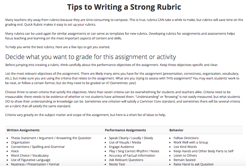 The Library Voice: Quick Rubric....An Awesome New Tool From Our Friends ...