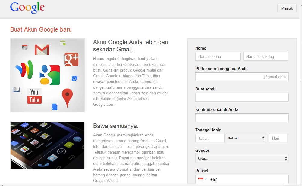 Cara Mudah Buat email di Google | Aspal Putih