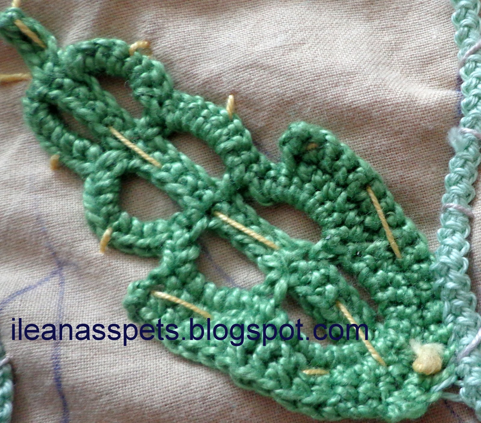 Ileanas Lace: virkad blad-frunze crosetate