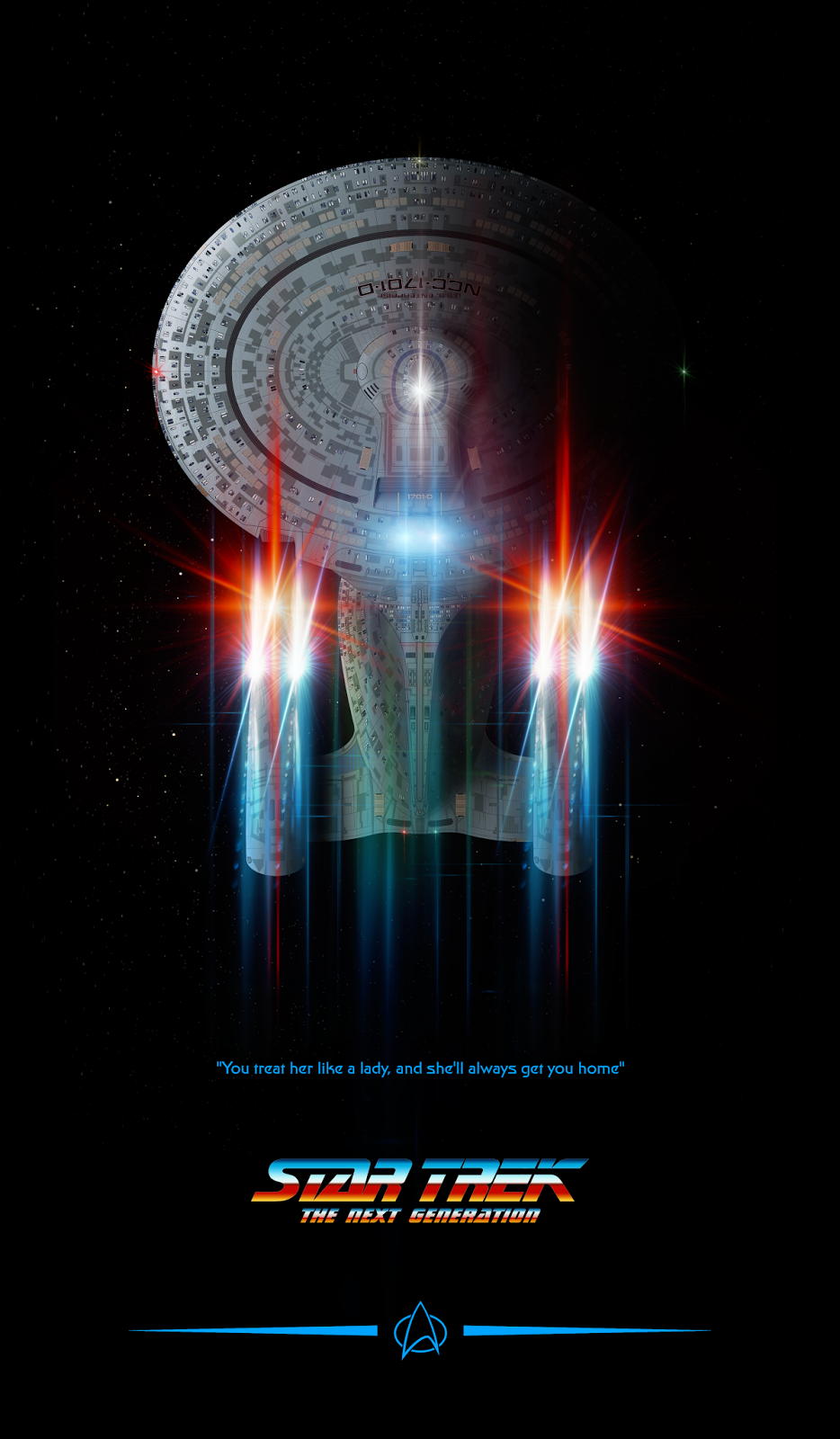 Lewis's Trek 3D Stuff: Enterprise Poster