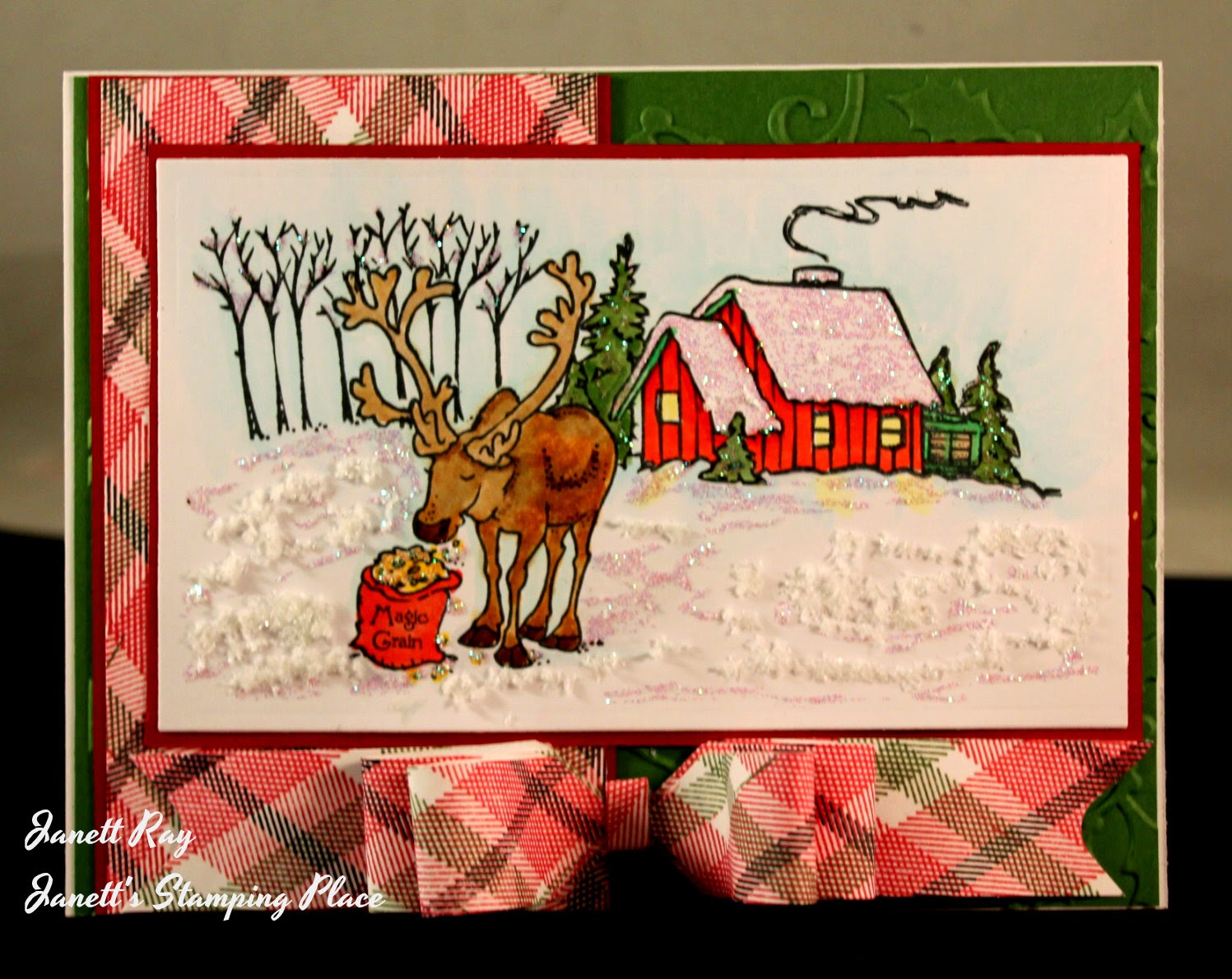 DRS Designs Rubber Stamps: Cabin and Reindeer