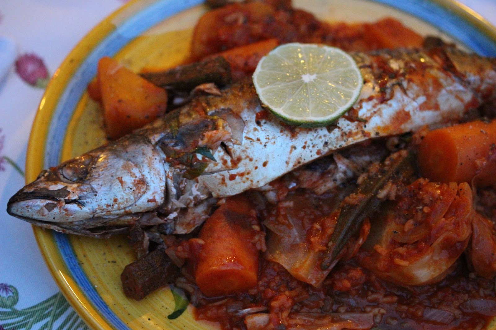 Raffi's World: Day 154: Senegal and bluefish with thiebou jen
