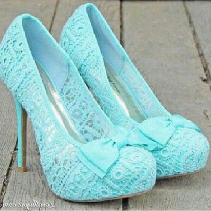 Turquoise High Heels