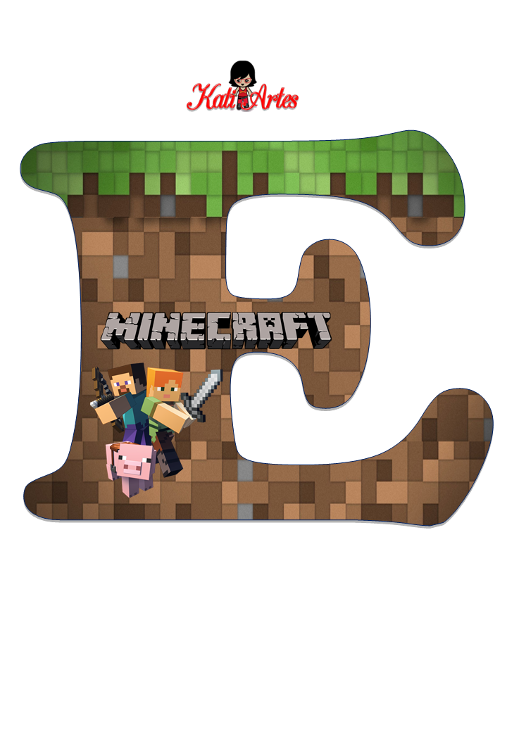 Abecedario de Minecraft. Minecraft Alphabet. - Oh my Alfabetos!