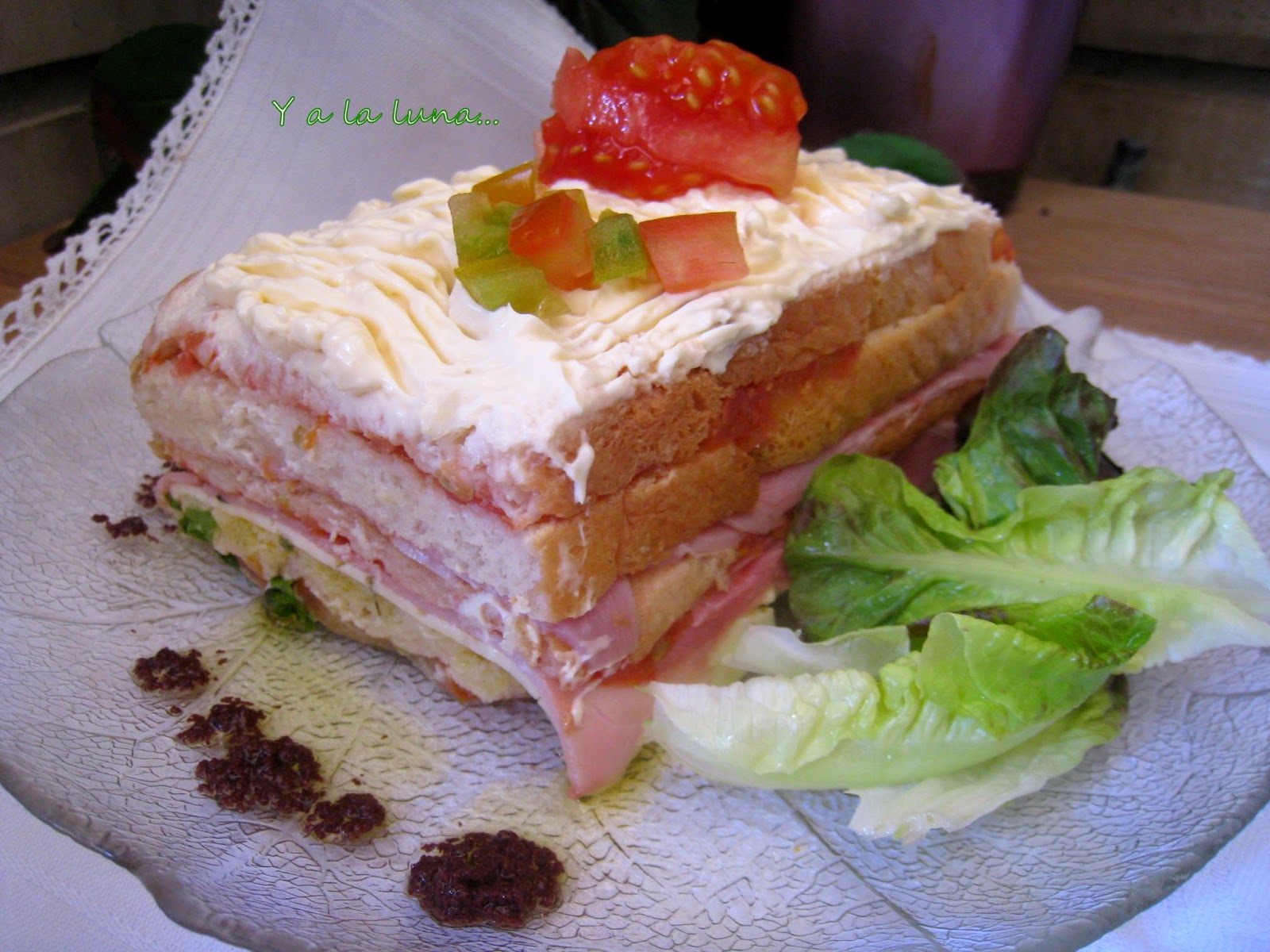 Y a la luna se le ve ve el ombligo...: Pastel fresco