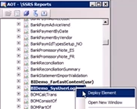 Axapta Advisor for Technical and Functional: Report Deployment in ...