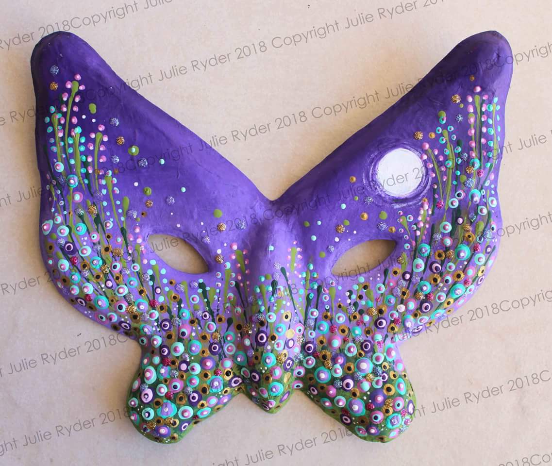 Made-By-Me....Julie Ryder: Paper Mache Butterfly Masks...